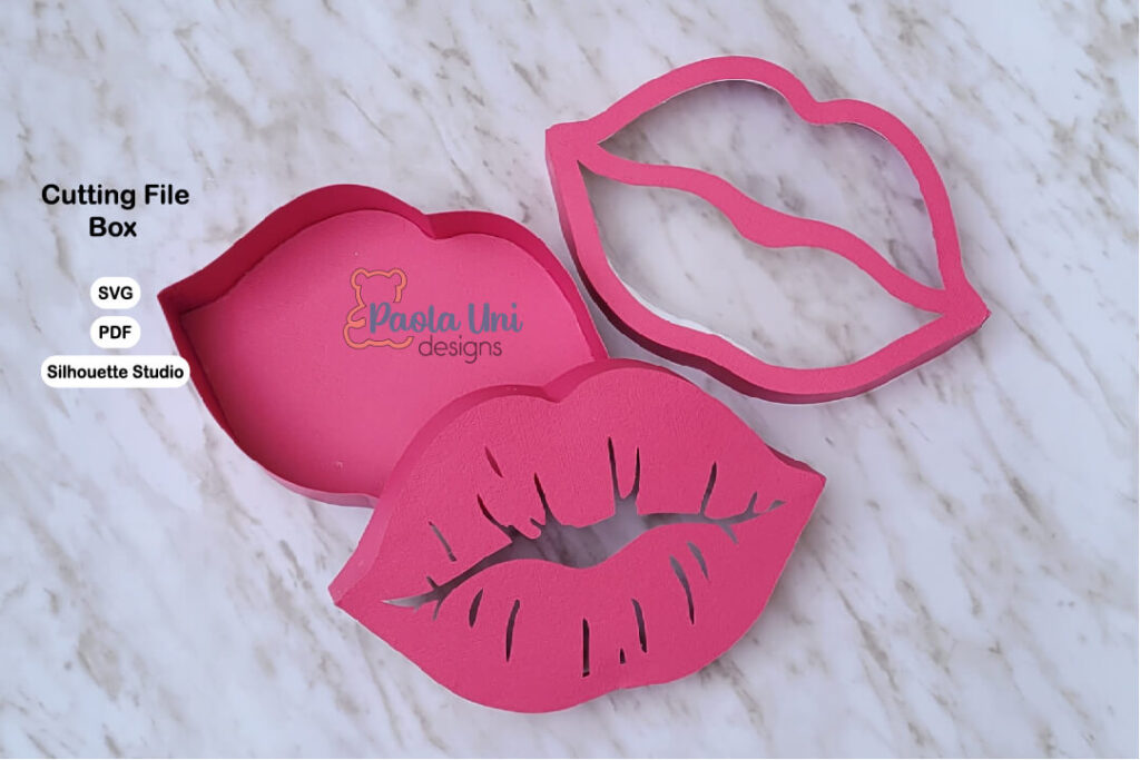 Caja en forma de labios - Paolaunidesigns