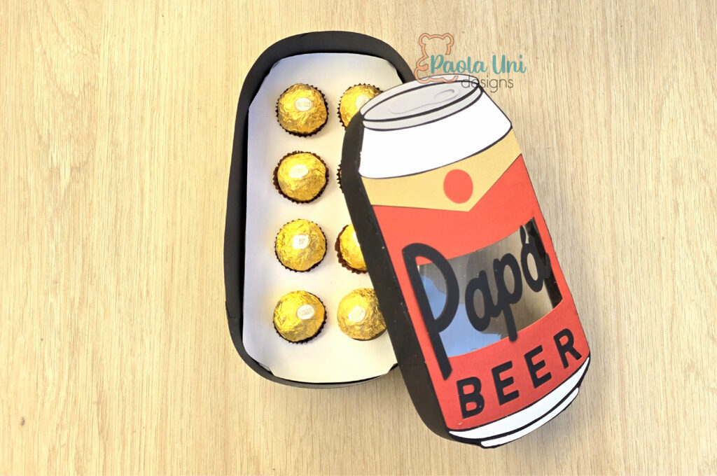 Archivo para recortar y armar caja en forma de cerveza, incluye Dad ...